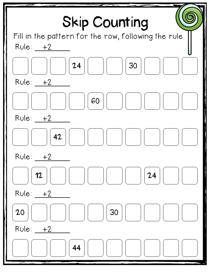 Joyfully Teaching: Make your Masterpiece - Skip Counting Print and Go