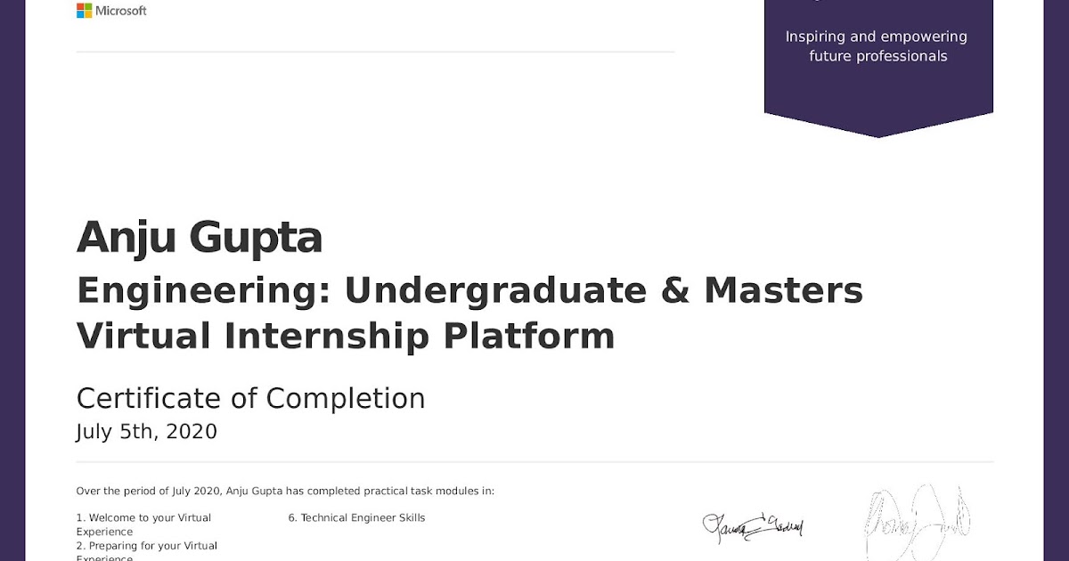 Free Professional Courses with Certificate: Microsoft internship Certificate | Free Microsoft ...
