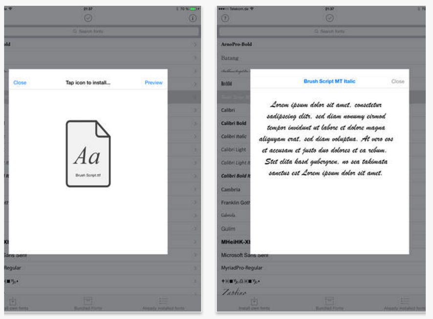 Add Awesome Fonts To Your IPad Using AnyFont App
