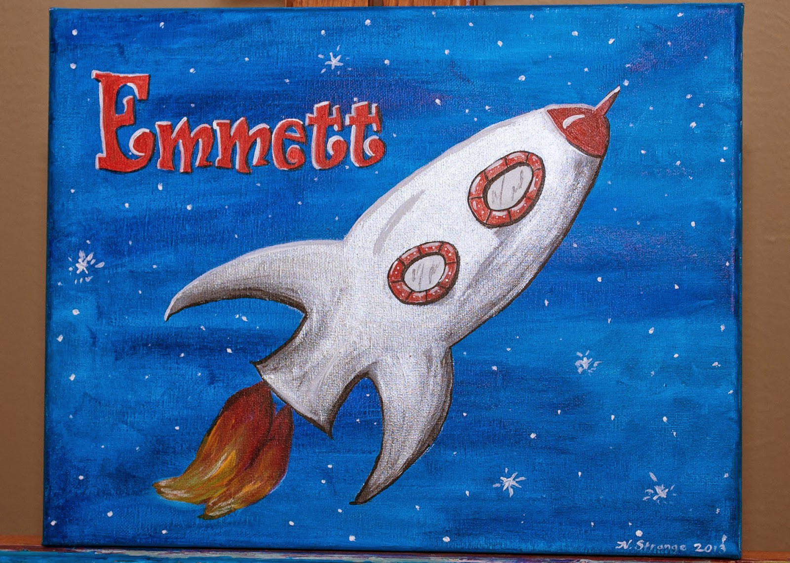 Lilybug Designs: Rocket Painting
