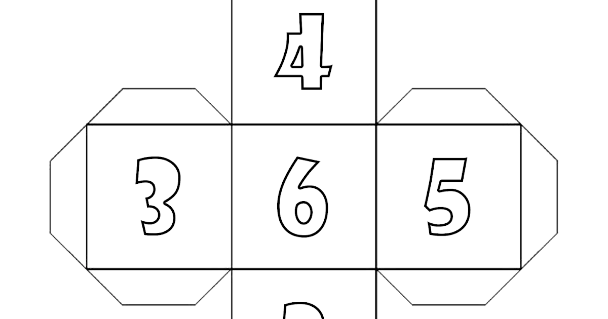 Dibujo de dado para colorear - COLOREA TUS DIBUJOS