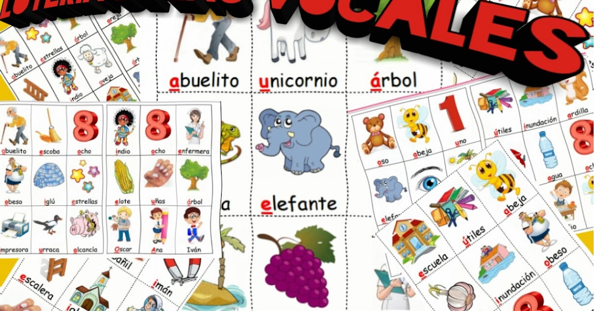 LOTERIA CON VOCALES | MATERIAL EDUCATIVO PRIMARIA