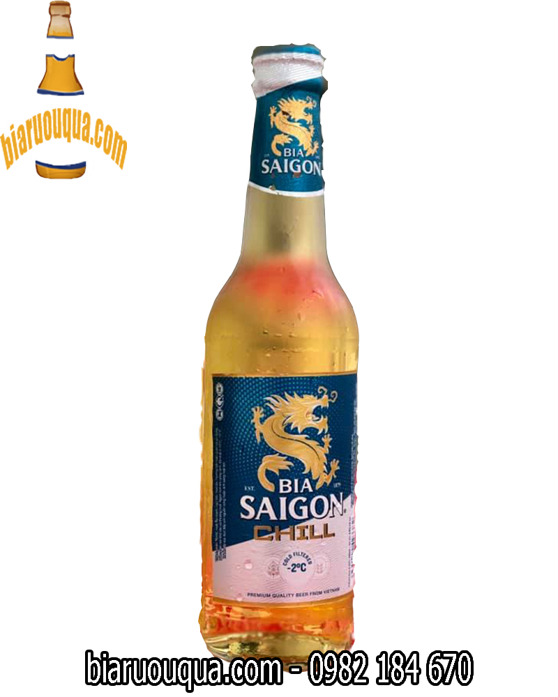Bia Saigon Chill 4.6% thùng 24 lon 330ml, bia chai SAIGON Chill