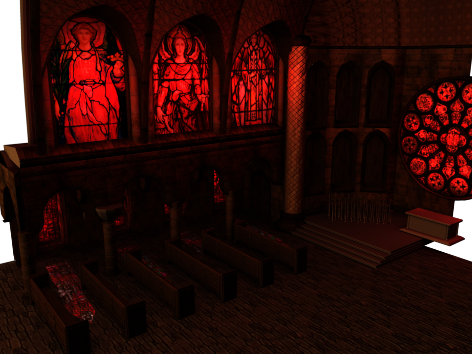 Interior Chapel Scene WIP — polycount