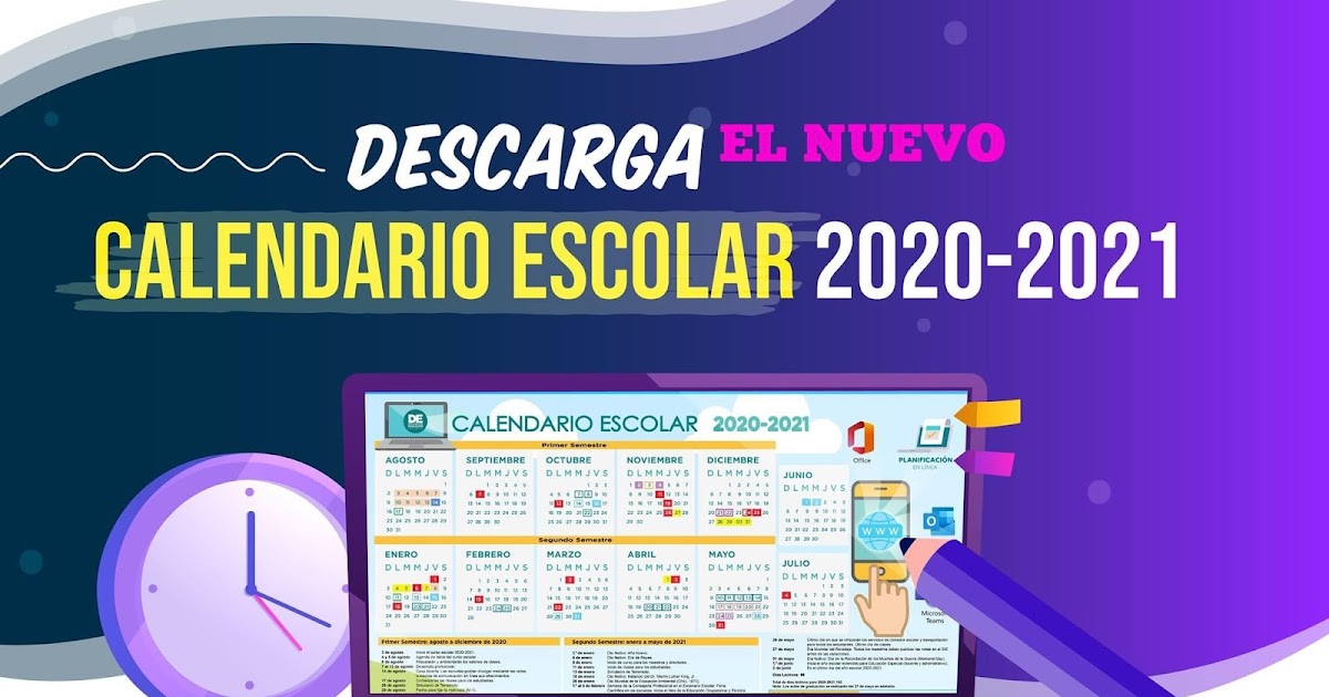 Biblioteca Escuela Inés María Mendoza : Calendario escolar 2020-2021