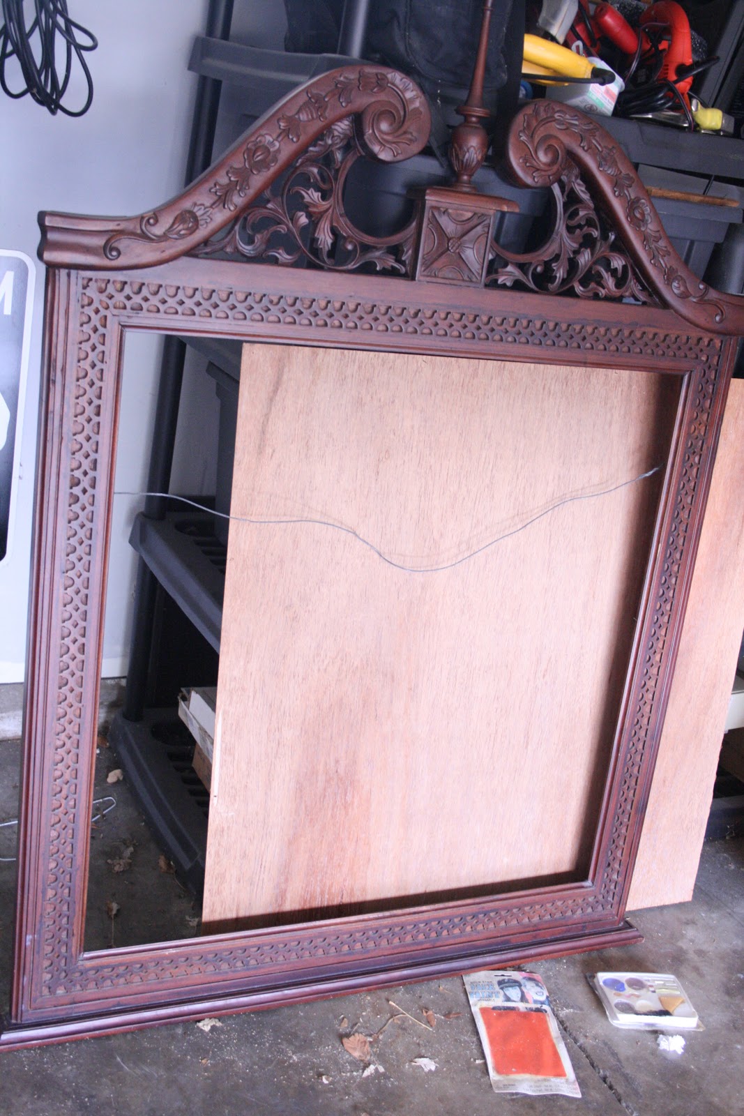 Old Mirror into Bulletin Board | HLL Interiors