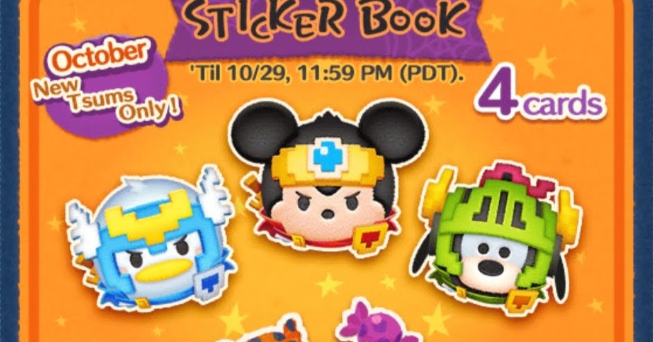 LINE: Disney Tsum Tsum (Global) - 2020 October Event, Sticker Book - 40/50