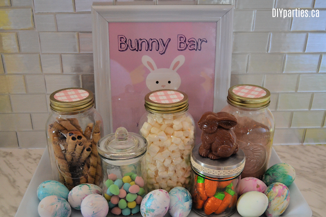 DIY Parties: Simple Easter "Bunny Bar"... with free printable sign