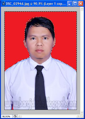 CARA MUDAH MENGGANTI BACKGROUND PAS FOTO ~ Belajar Photo