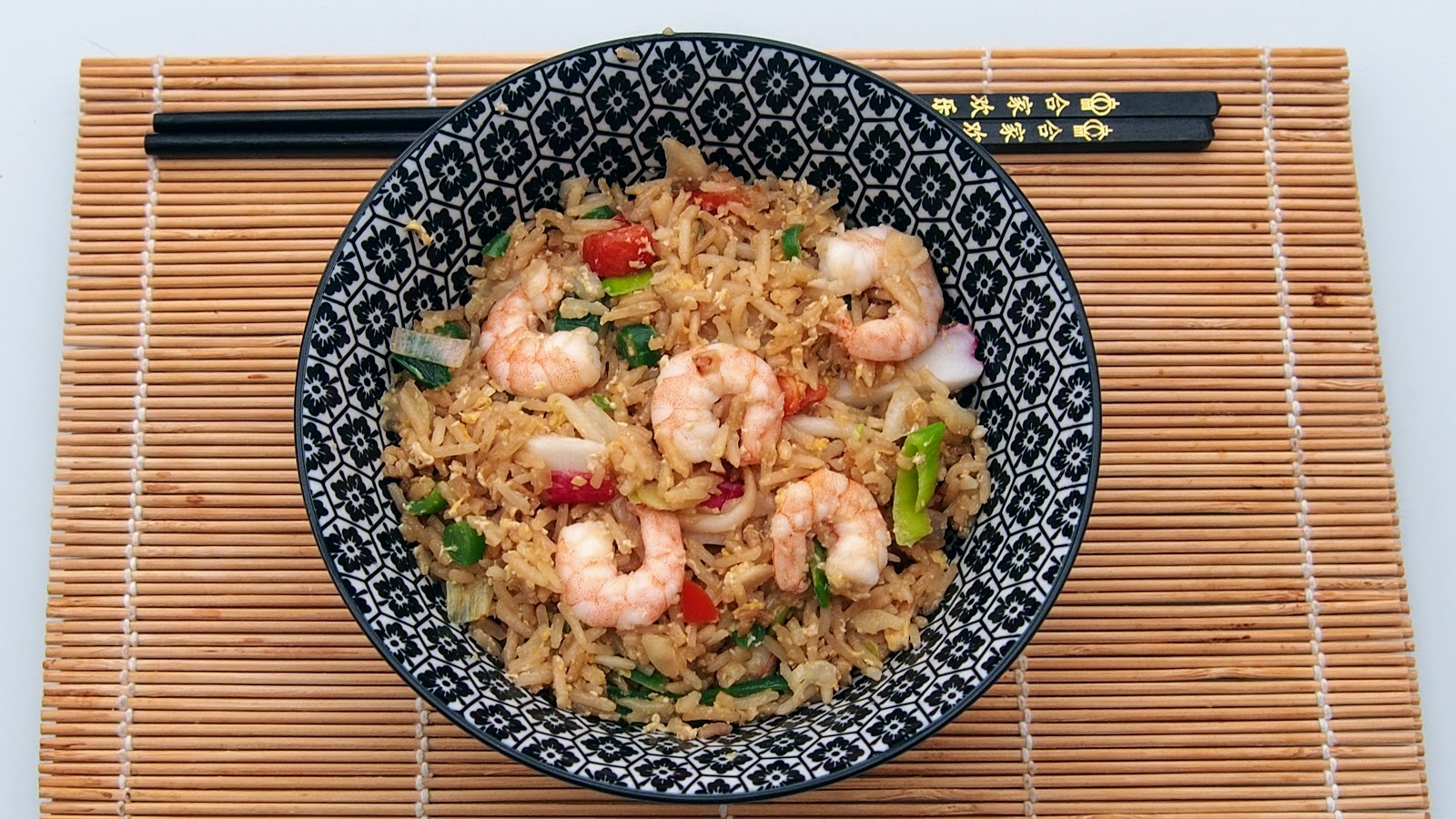 Egg fried rice with prawns - Kitchen Exile