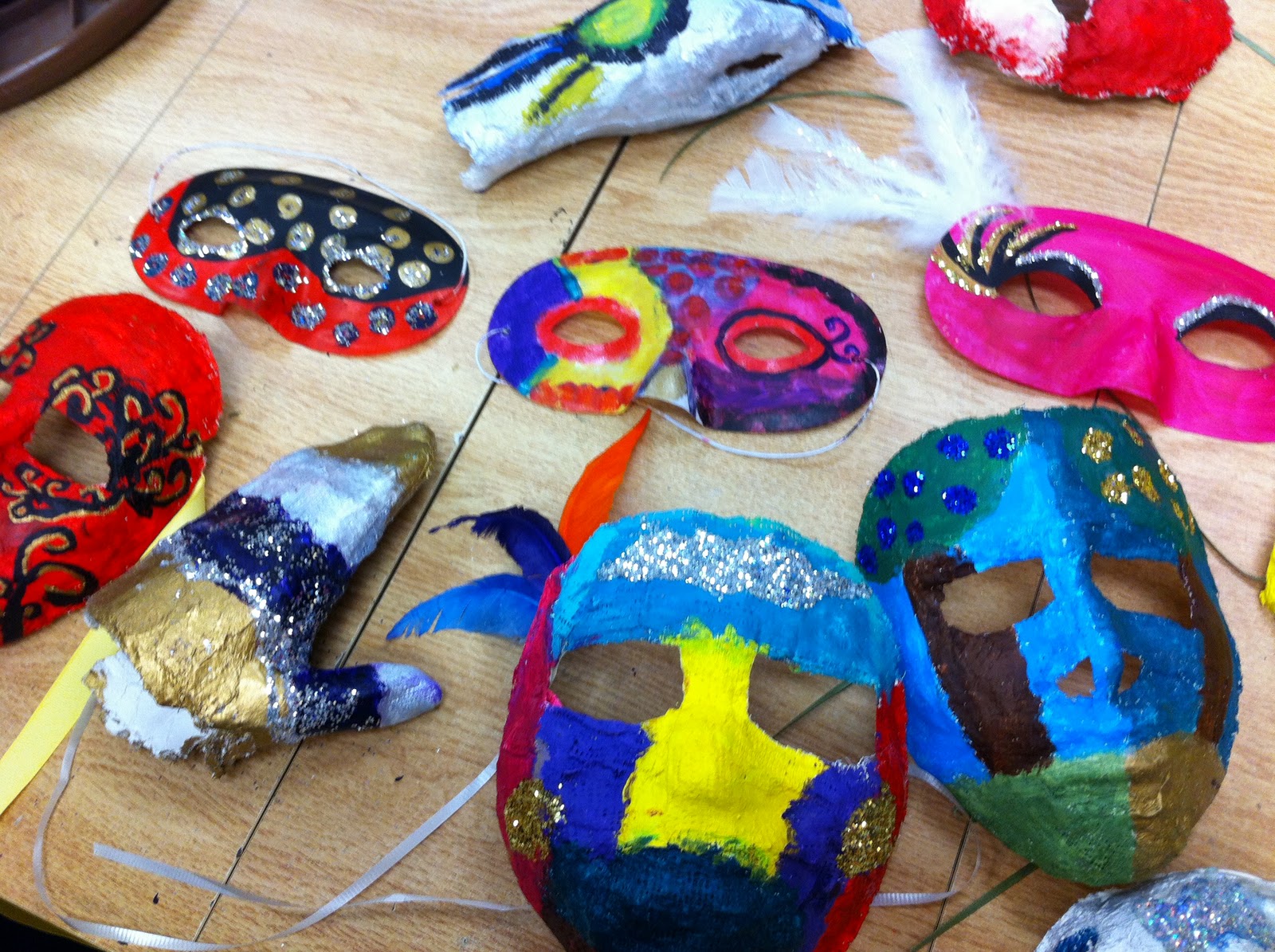 Pieces of Me Art Gallery: Grade 6 ART CLUB- MASK MAKING!