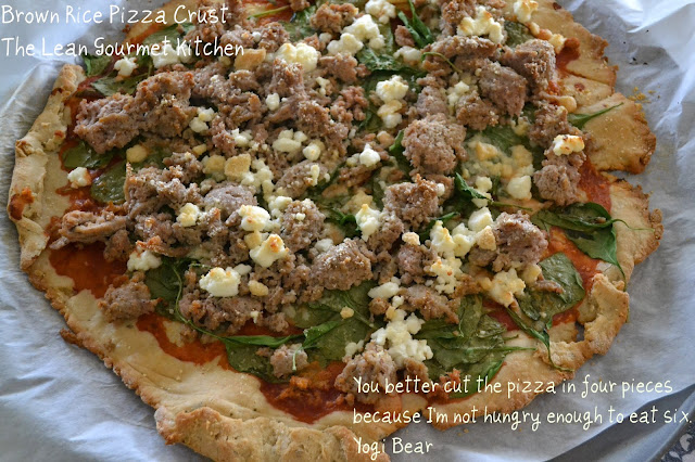 The Lean Gourmet Kitchen: Brown Rice Flour Pizza Crust