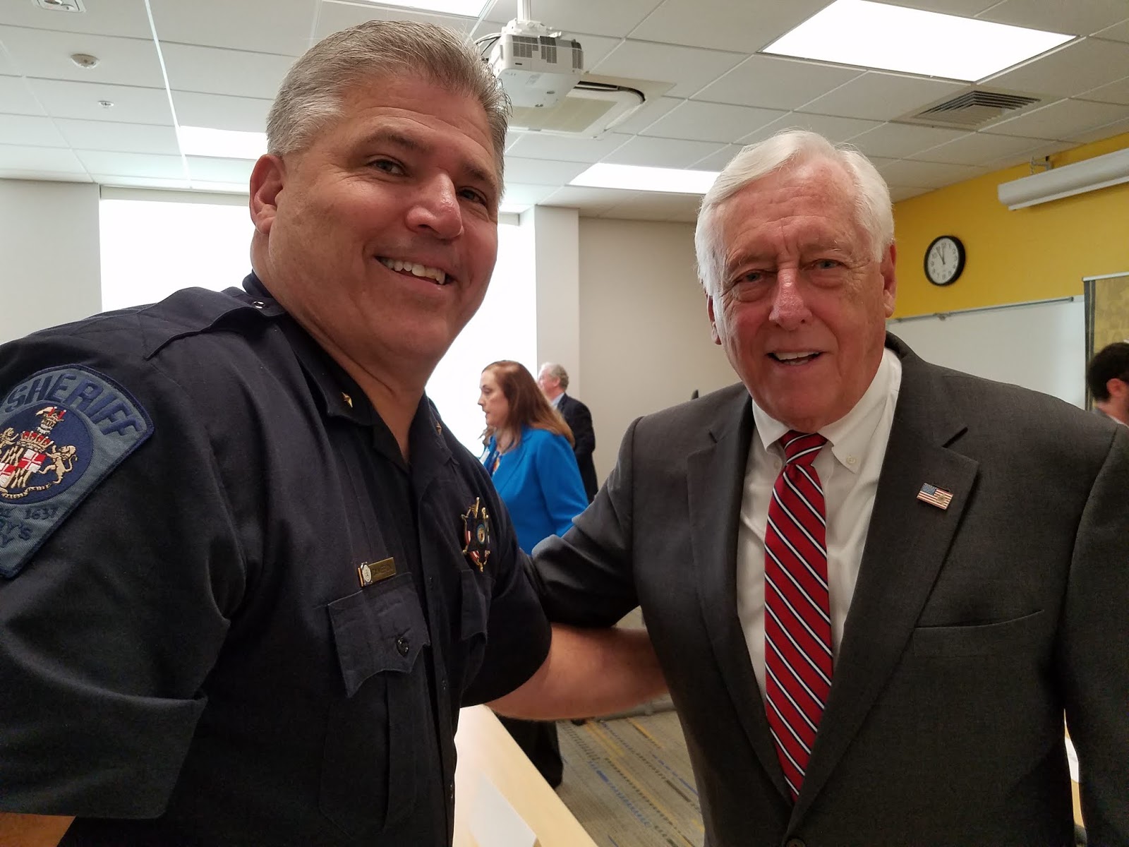 St. Mary's County Sheriff's Office - News: Sheriff Cameron Attends Van Hollen Public Safety Meeting