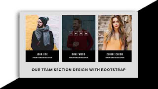 Responsive Team Section design with Bootstrap