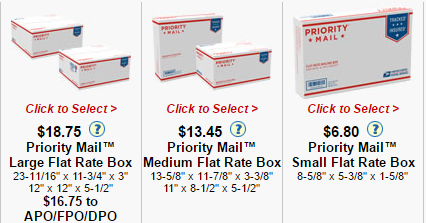 usps flat rate boxes