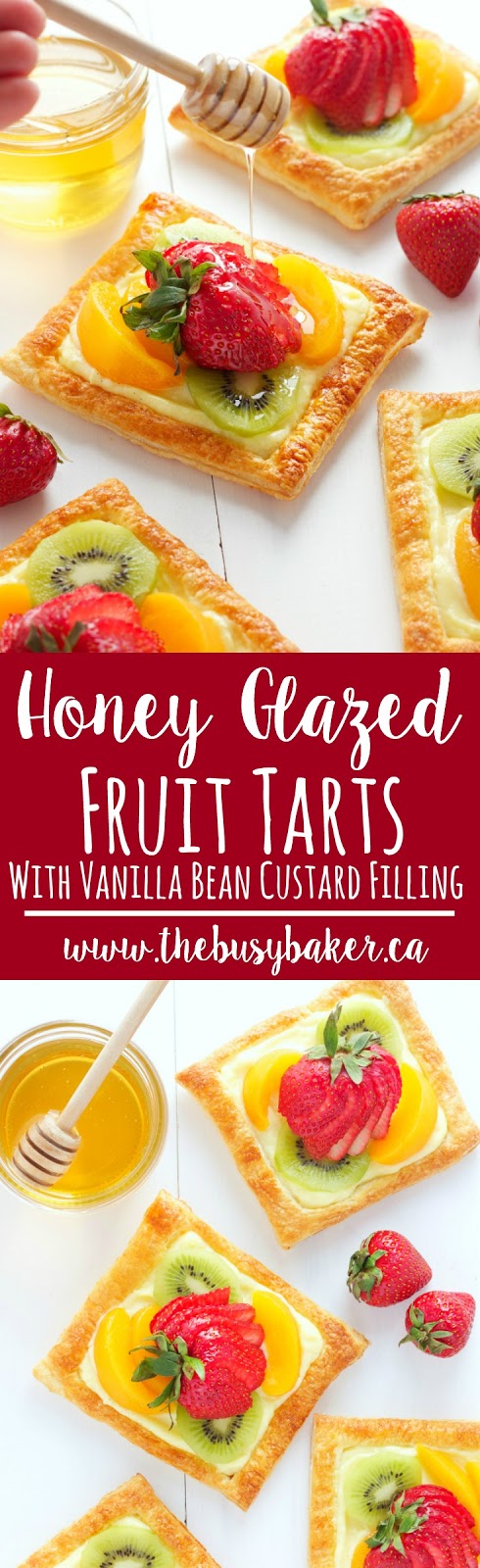 Vanilla Bean Custard Fruit Tarts Recipe The Busy Baker