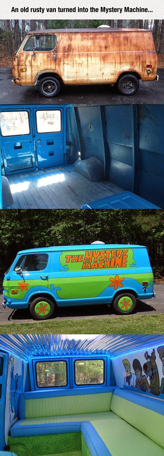 I Have Seen The Whole Of The Internet: Rusty Old Van Turned Into ...