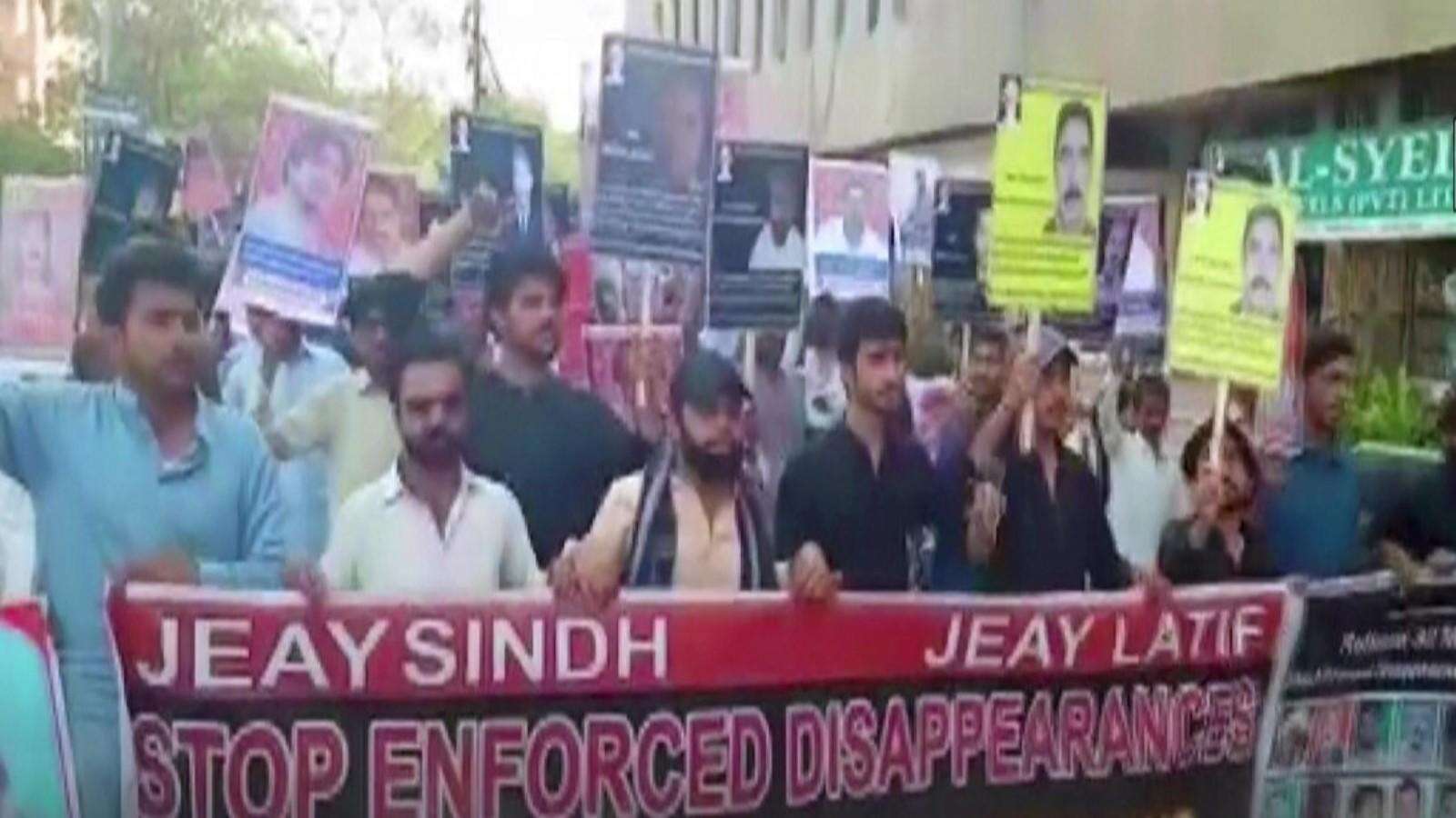 Sindh -Massive protest in Karachi against enforced disappearances ...