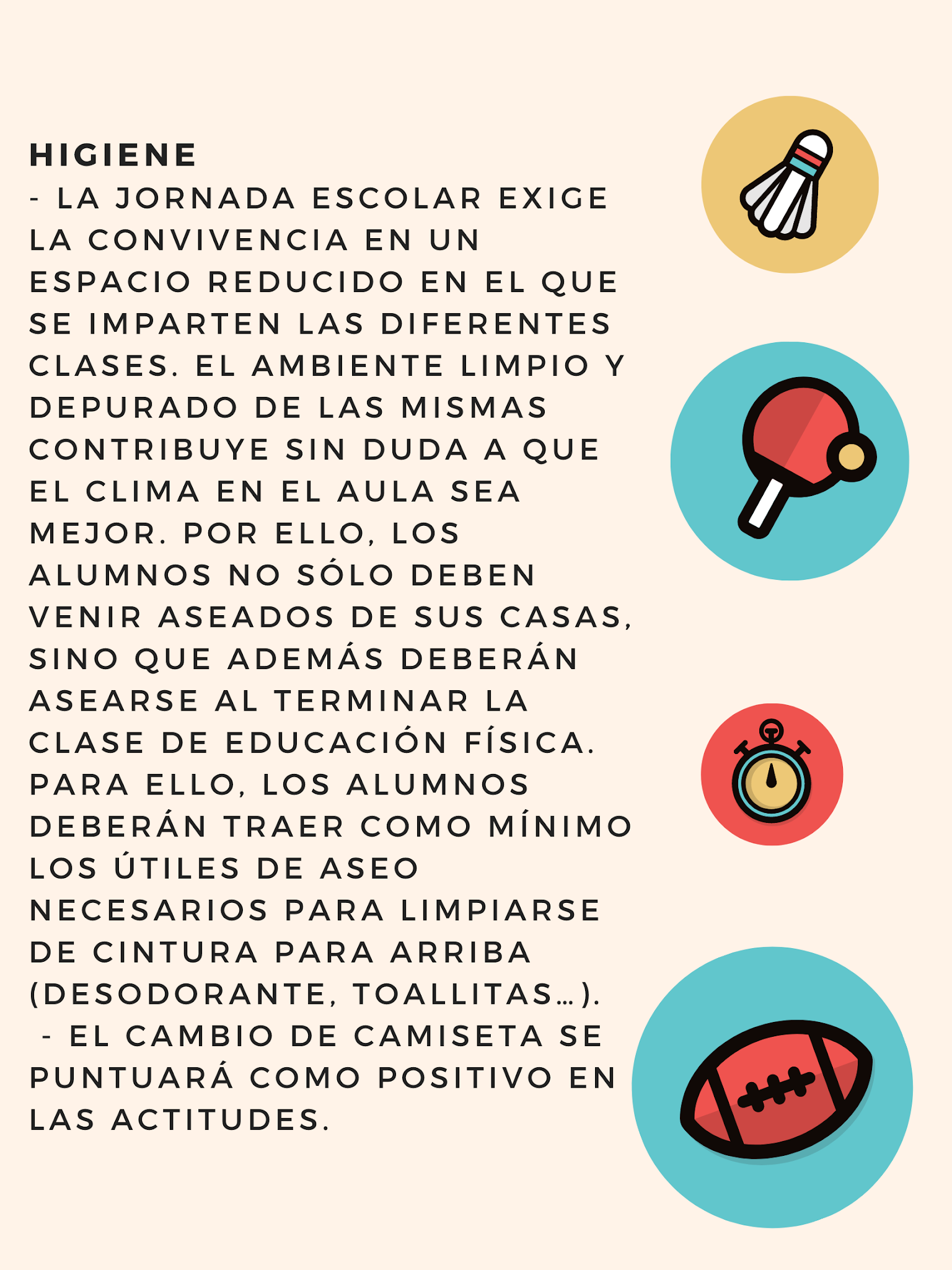 El blog de la profe Susana: NORMAS DE EDUCACIÓN FÍSICA