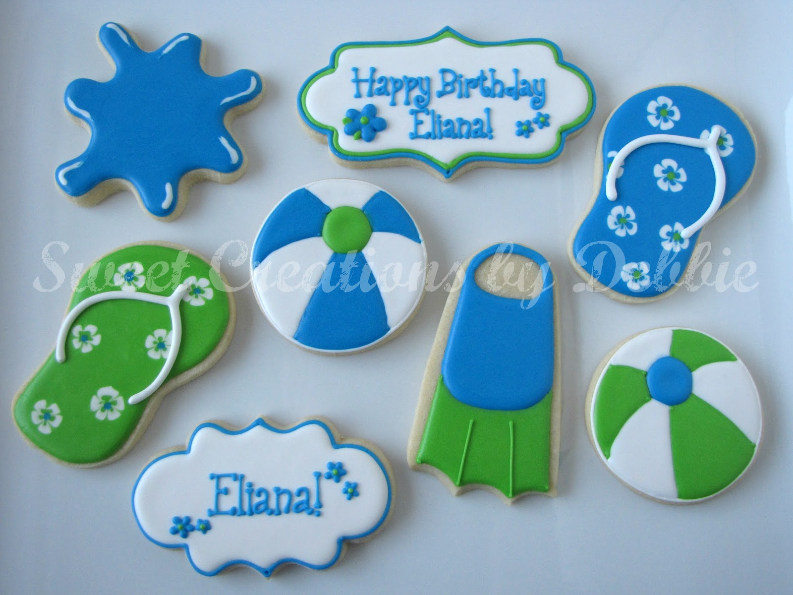 Sweet Creations by Debbie: Swim Party Cookies