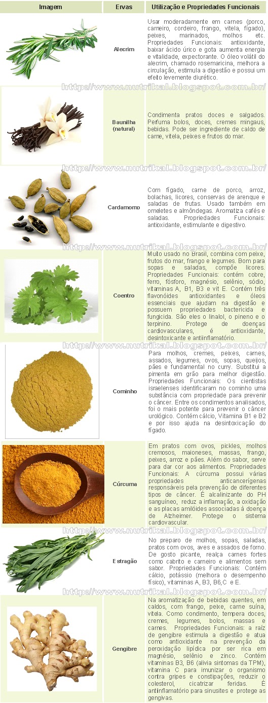 .: Para que serve os temperos naturais?