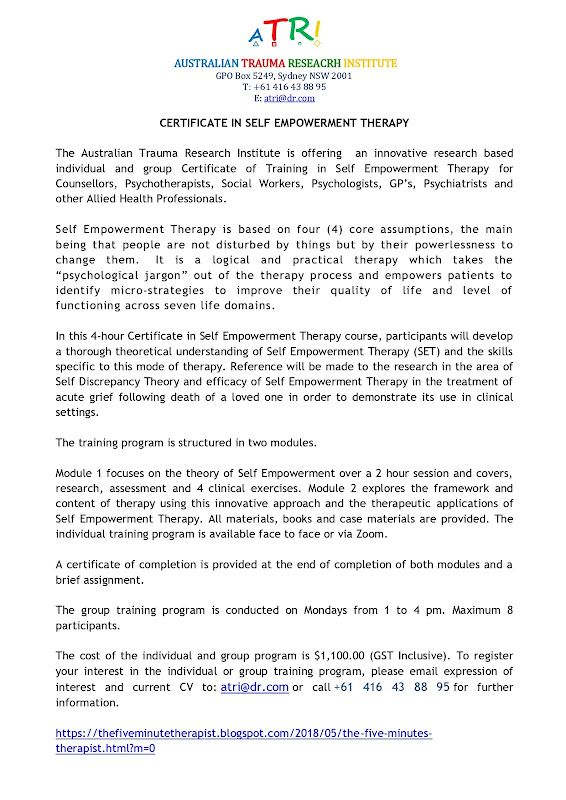 ATRI - International Centre of Excellence in Mental Health: SELF ...