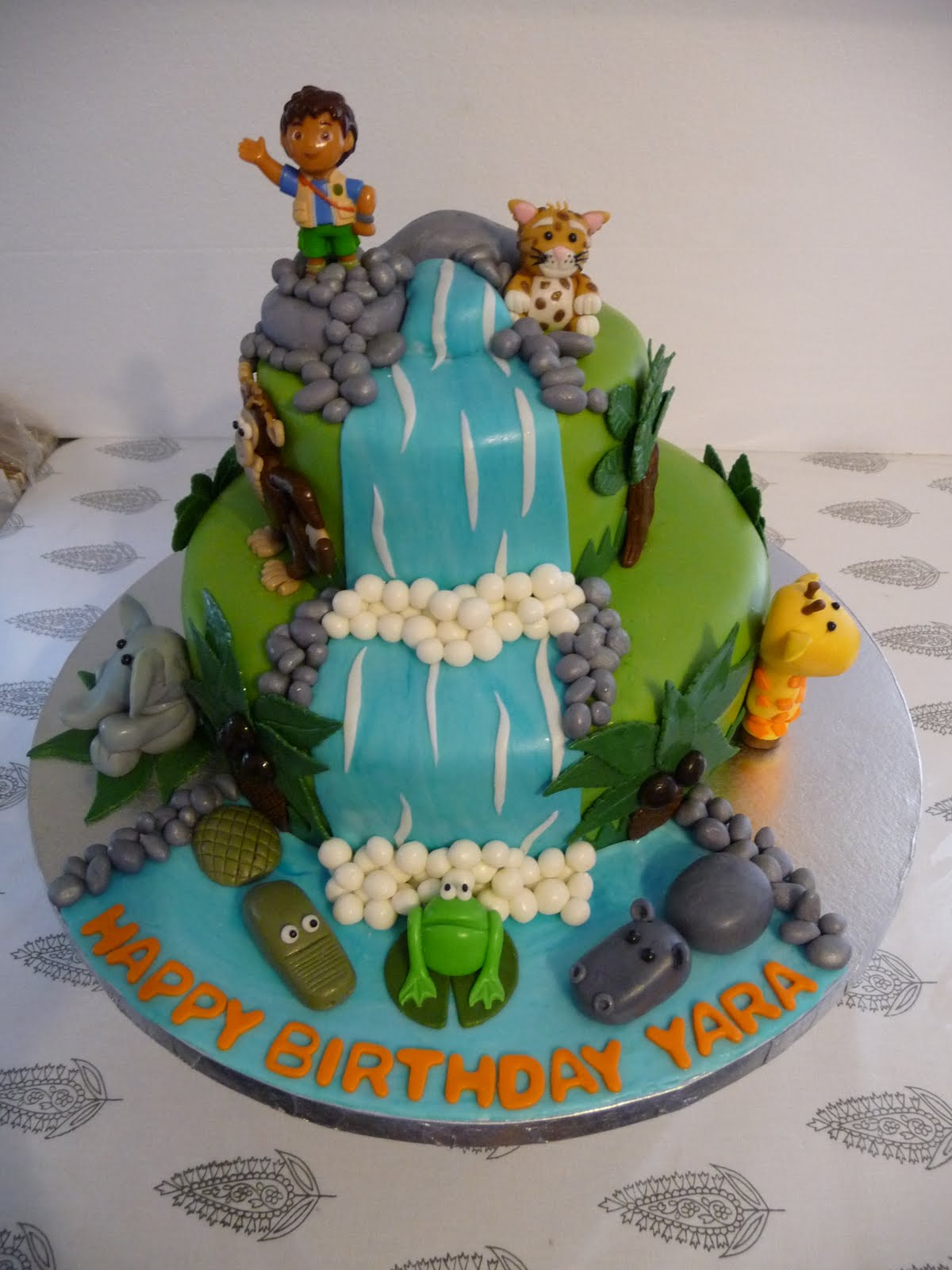 CLASSIC CAKES: Diego Waterfall 2 Tier Cake