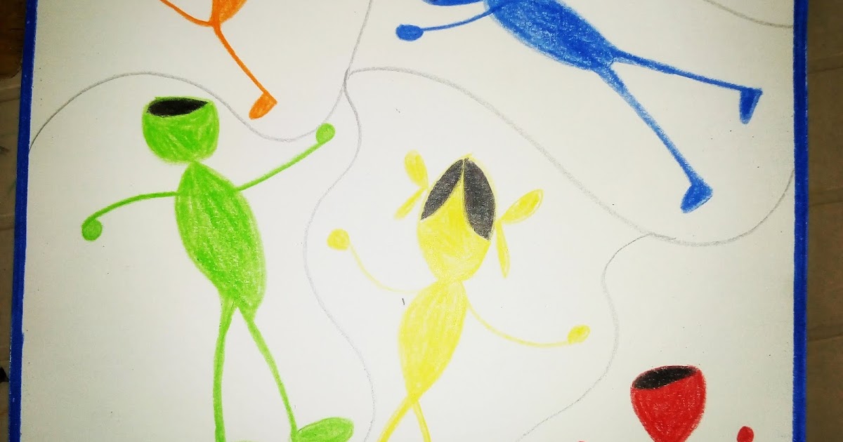 How to draw community drawing with an abstract way?