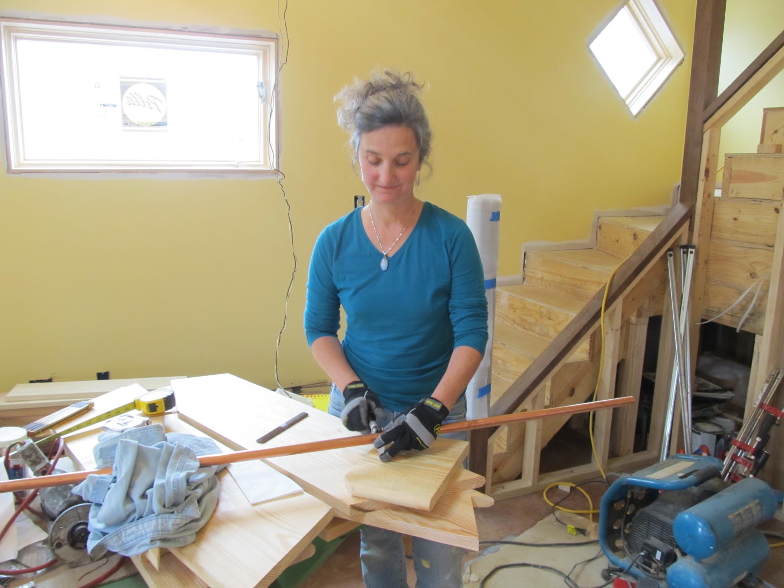 Thistle Creek House: Homemade Railing
