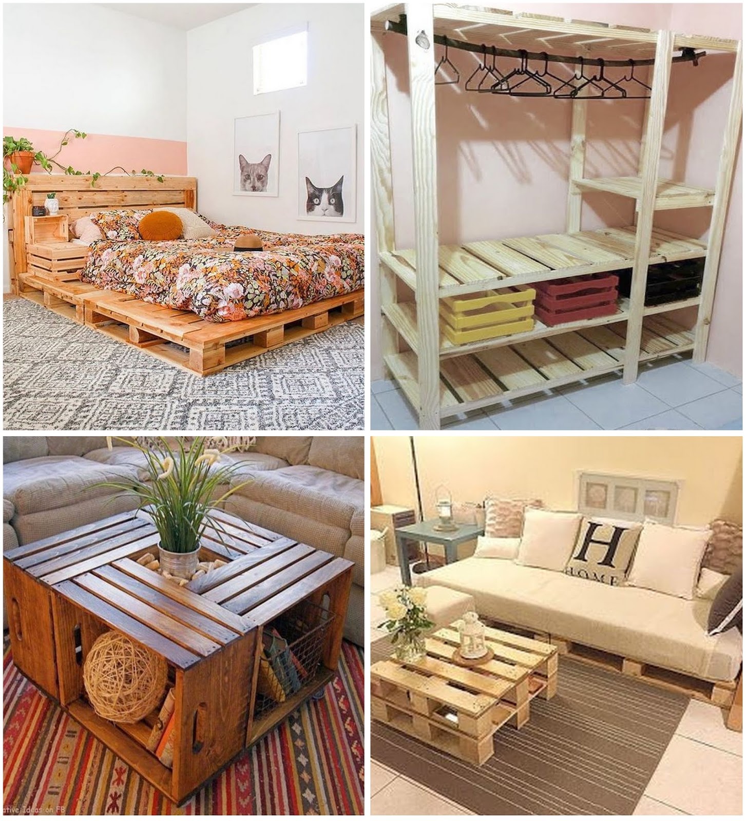 Decoração com caixotes e pallets: Como decorar a casa usando caixotes e ...