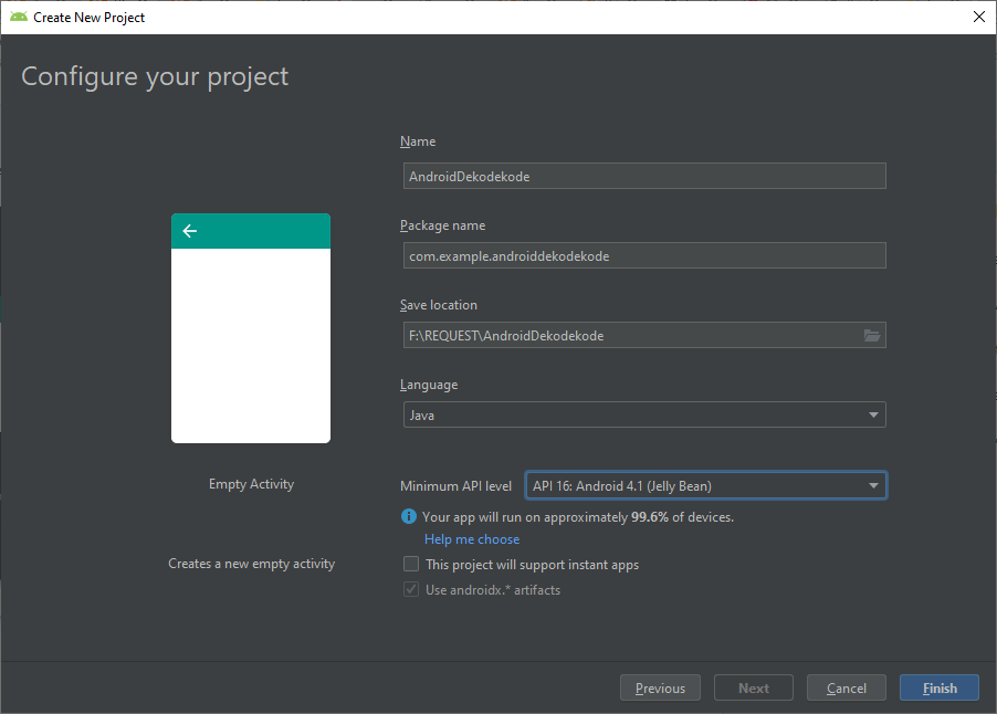 Tutorial Membuat Project Baru di Android Studio - Ngodingdulu.com Tutorial Membuat Project Baru di Android Studio - Ngodingdulu.com