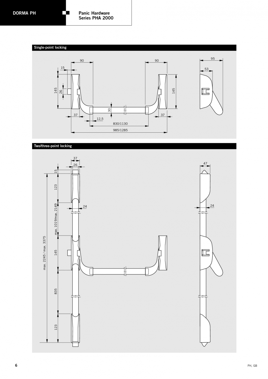 DORMA DOOR HARDWARE: PANIC BAR