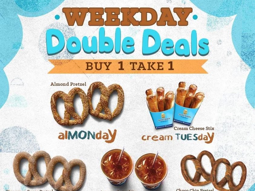 Manila Shopper: It's Buy1 Take1 on Auntie Anne's on Weekdays