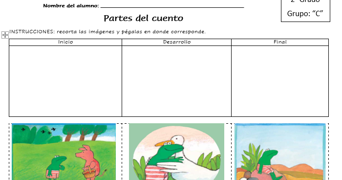 Me divierto aprendiendo: Las partes del cuento