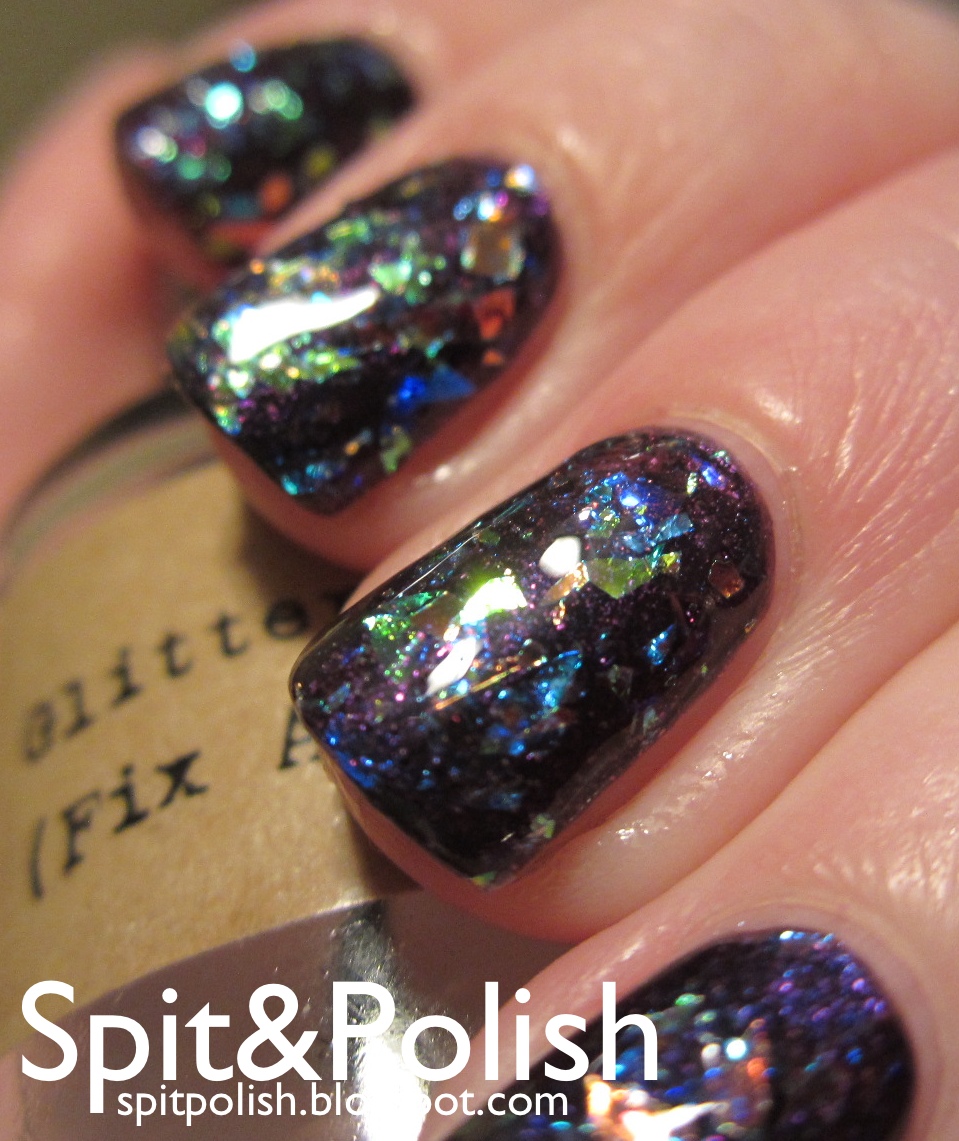 Spit & Polish: Nail Pattern Boldness - Glitter Food