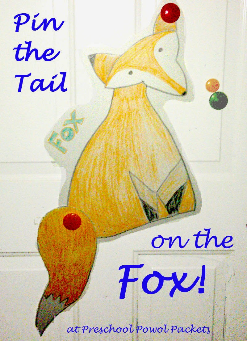 Pin the Tail on the Fox Preschool Game | Preschool Powol Packets
