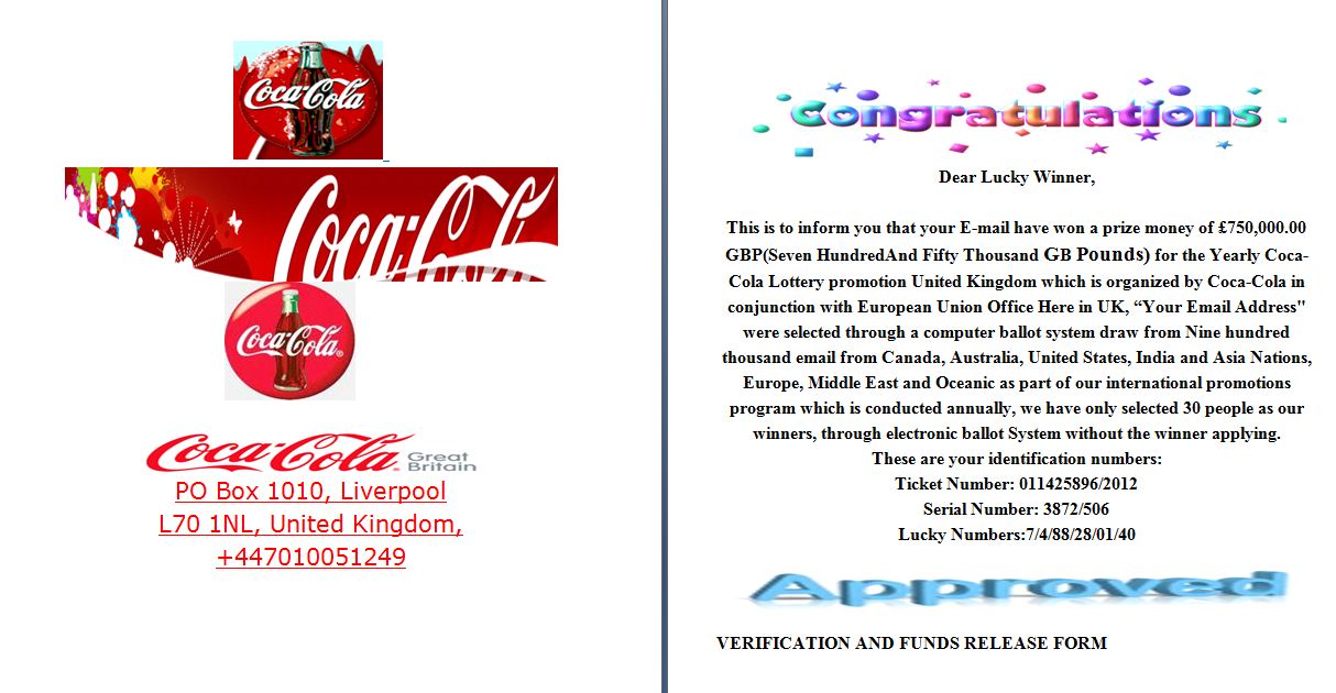 7 Little Words Answers: Coca-Cola Lottery promotion Prize Winner(online ...