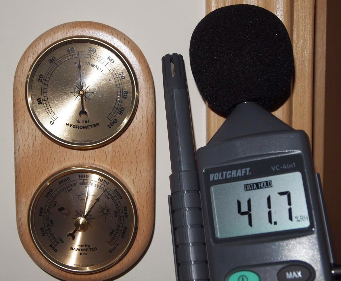 Jackiewiczowie: Higrometry analogowe - porównanie wskazań z higrometrem ...