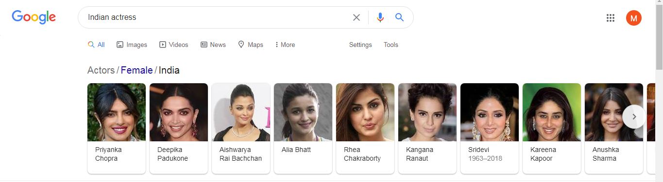 How to copy Names/Texts from Google search carousel results