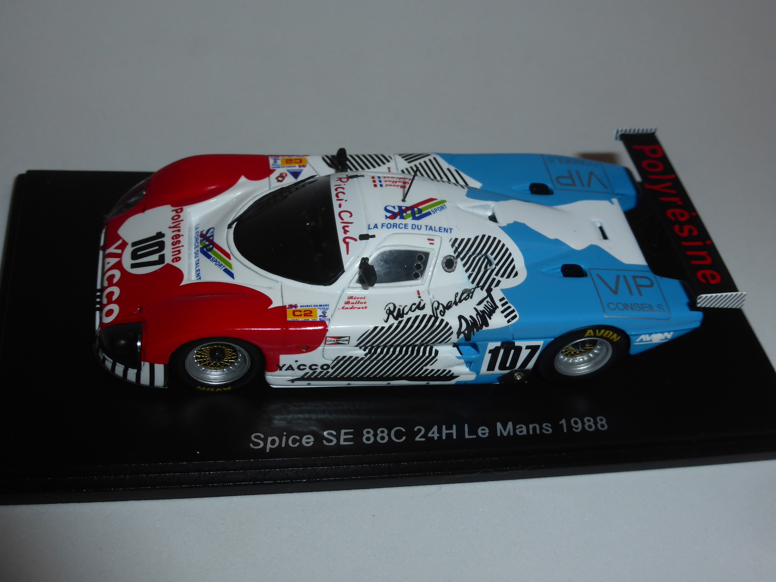 GRANDI E PICCOLE AUTO: Focus su: Spice-Cosworth SE88C GrC2 Chamberlain ...