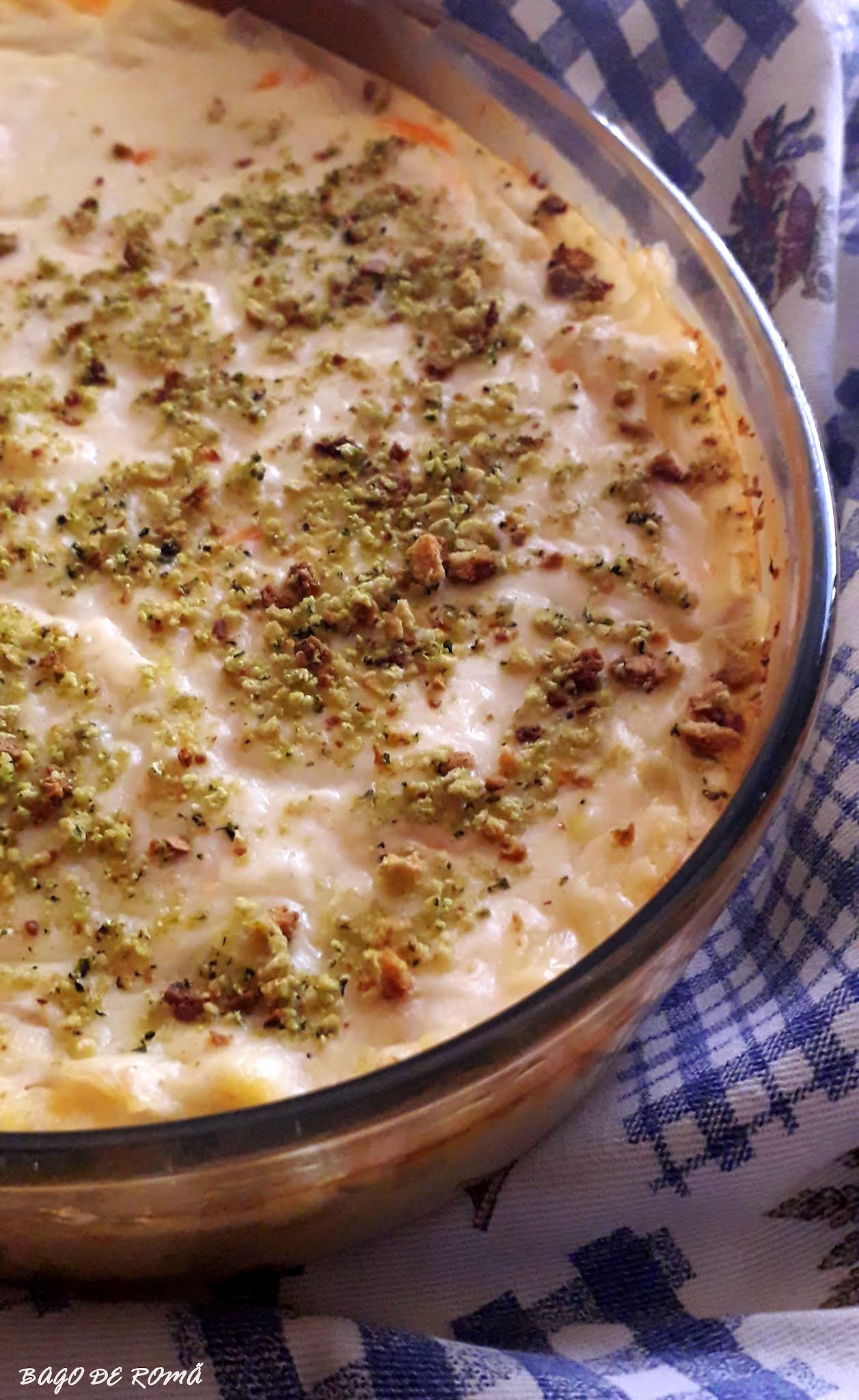 Bago de Romã: Gratinado de Pescada com Creme Mostarda e Limão