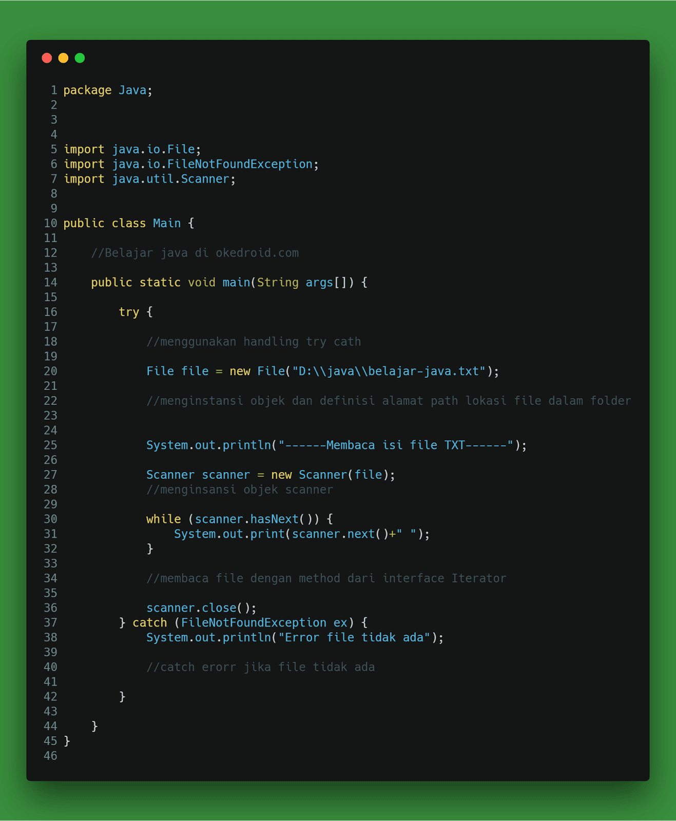 Belajar Membaca Isi File Txt Dengan Scanner Di Jadwal Java - Java Media ...