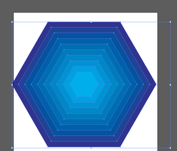 Skyline High School Graphic Design 1: Final Blended Hexagon Pattern ...