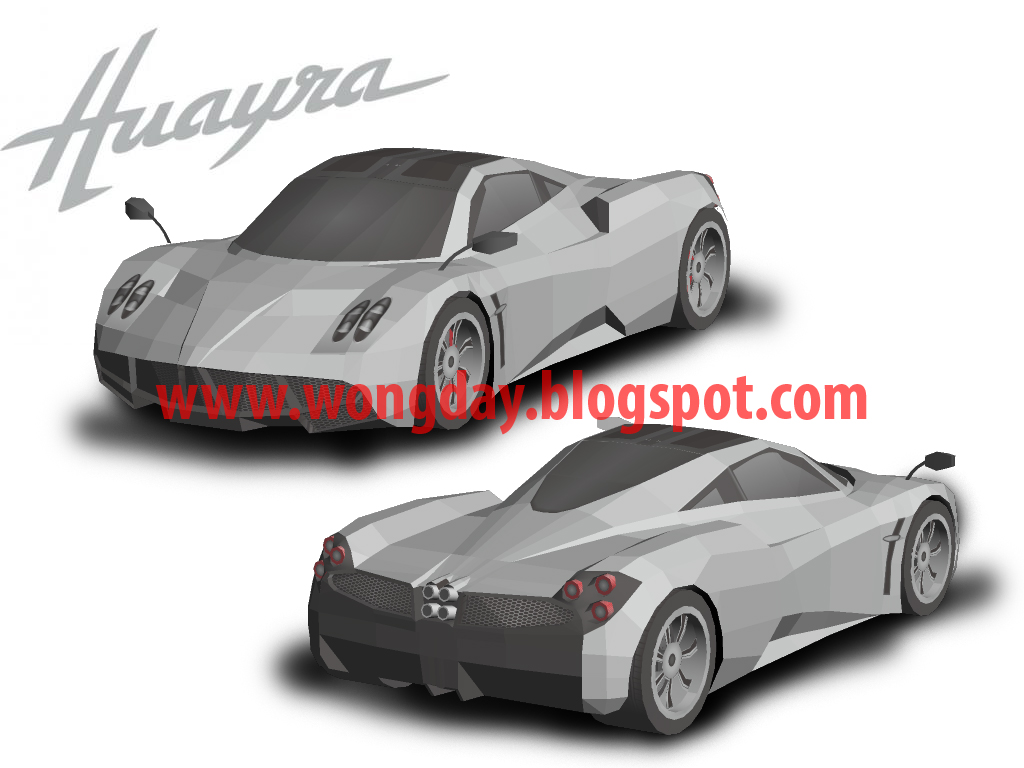 Wongday Papercraft: Pagani Huayra