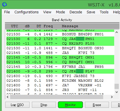 JH1QKG: FT8 バグ？