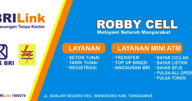Contoh Banner Agen BRI LINK Siap pakai bisa edit dan download