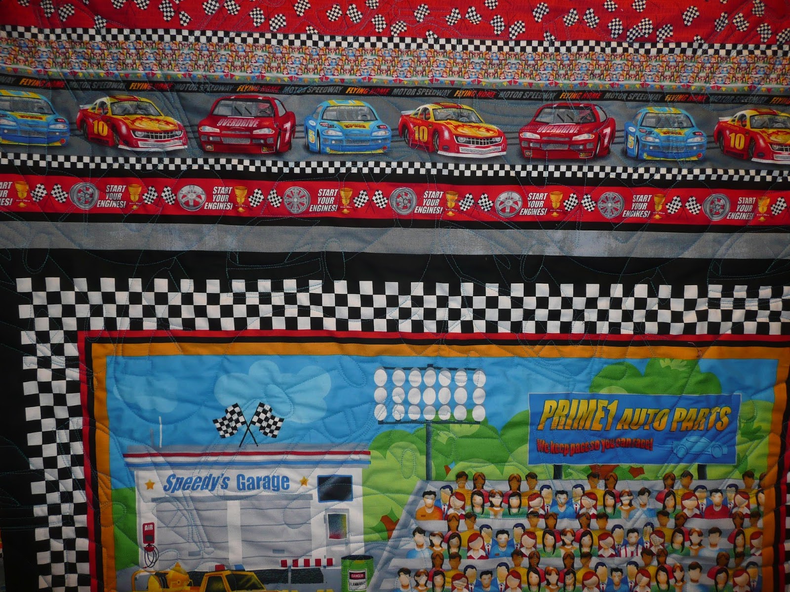 Acorn Ridge Quilting: Karyl's Race Track Quilt
