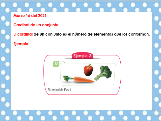 MATEMÁTICAS: CARDINAL DE UN CONJUNTO.