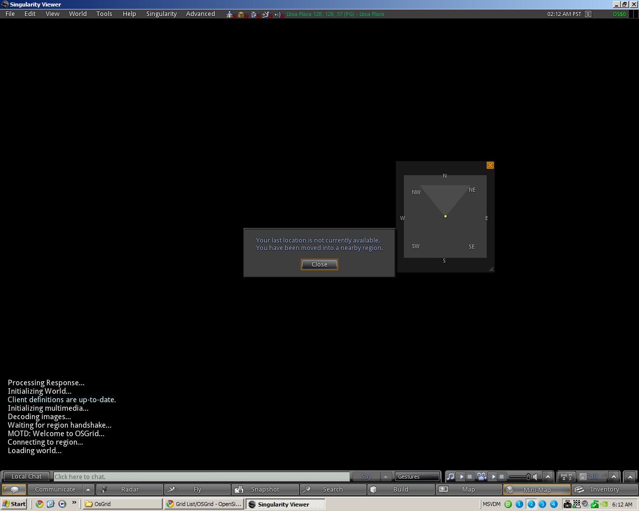The Virtual World Technologist: Open Sim ~ OSgrid "How To Log In For ...