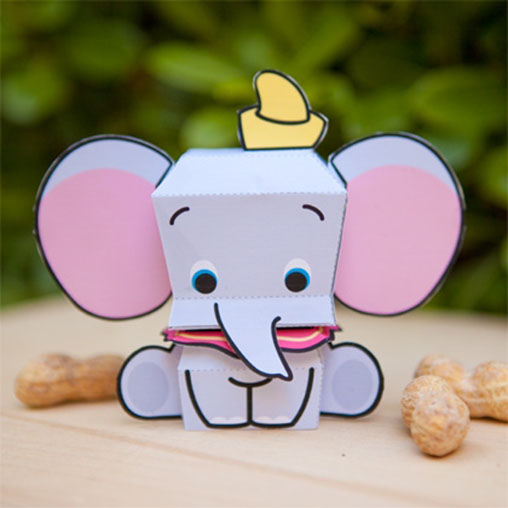Cute Dumbo Paper Toy | Paperized Crafts